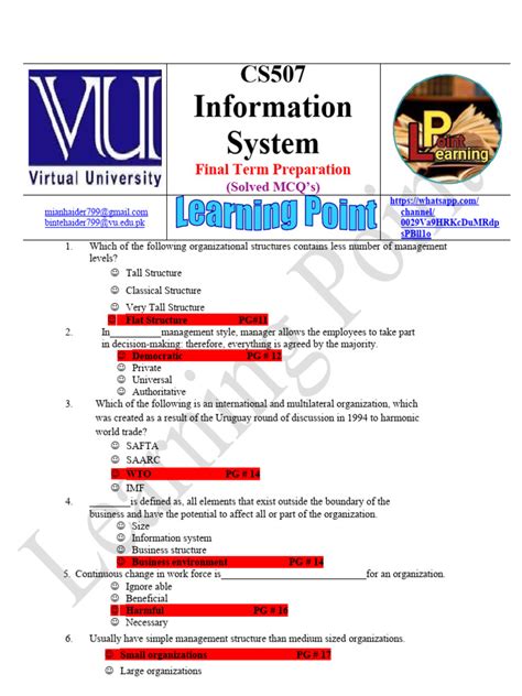 cs507 solved mcqs final term by learning point pdf e commerce