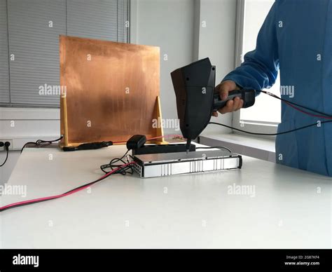 Electrostatic Discharge Immunity Test Setup For Electromagnetic Compatibility Emc Testing And