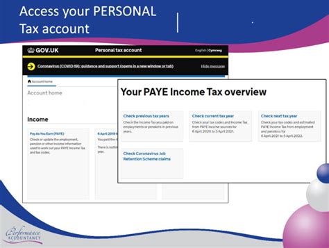 Finding Your PAYE Information Online Performance Accountancy