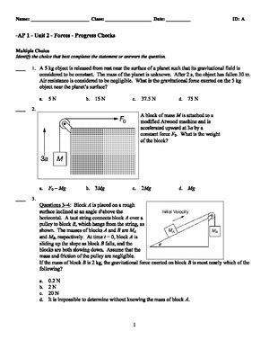 AP Physics Practice Exam Free Response Questions FRQ Solutions Studocu
