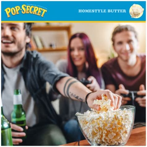 Pop Secret Microwave Popcorn Homestyle Butter Flavor 3 Oz Sharing Bags