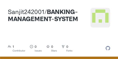 Github Sanjit242001banking Management System