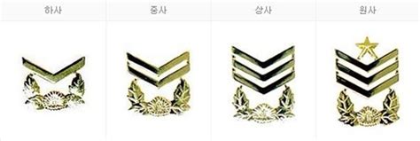 군대 계급도 계급장 순서정리 네이버 블로그