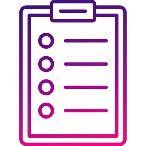 Task Generic Gradient Outline Icon