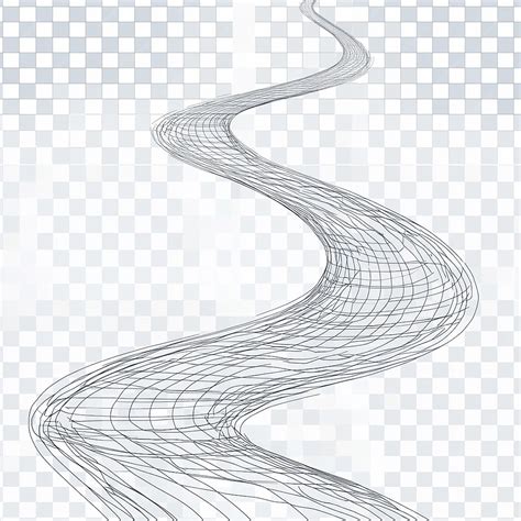 A Vector Illustration Of A Curved Curved Road With A Pattern Of Lines And Dots On A Blue