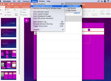 Objective C Ios Simulator Simulator User Has Requested New Graphics