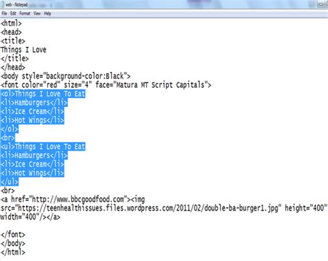 Lists Html Introduction