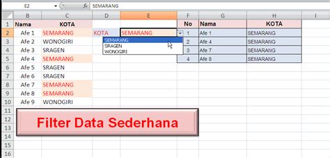 Filter Data Dengan Vba Be Excel