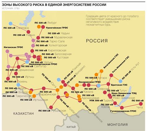 Карта россии с тэс гэс аэс