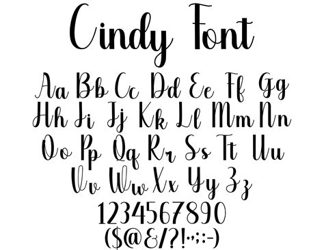 Cindy Font Svg Handwritten Font Svg Cursive Font Svg Handwritten