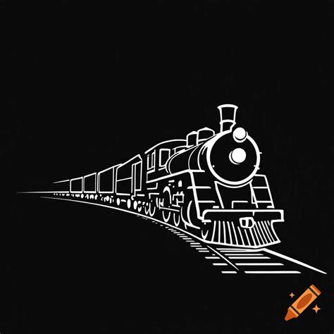 Steam Train Profile Illustration