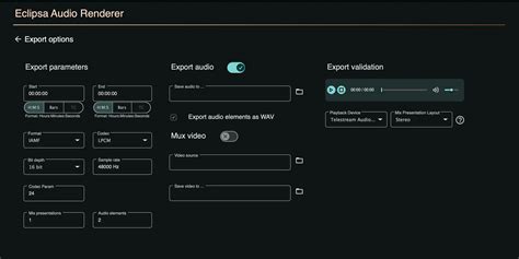Eclipsa Audio Renderer Plugin Features Configuring Monitoring And