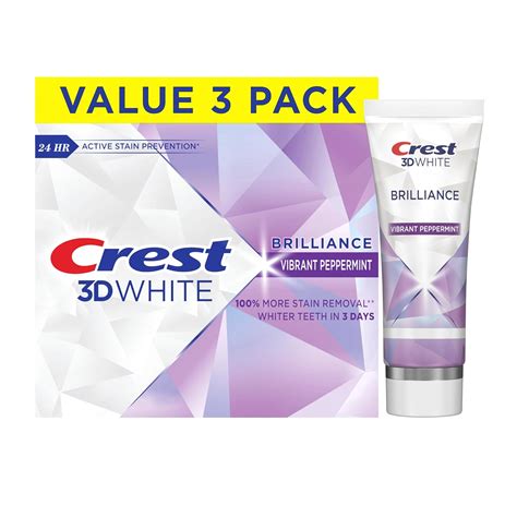 Crest 3d White Brilliance Vibrant Peppermint Teeth
