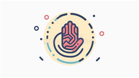 Professional Biometric Scanner Icon For Identity Verification Stock Vector Illustration Of