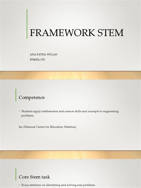 Framework Stem Pdf