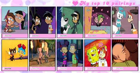 My Top Nickelodeon Couples By Wg Tv Animated Cartoon Characters Couple Cartoon Cute
