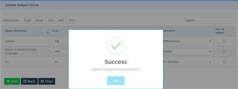 How To Bulk Update Subjects Bromcom Documentation Centre
