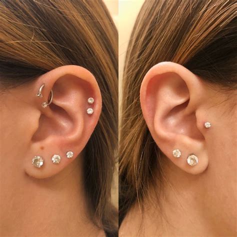 Ear Piercings Upper Ear Earrings Ear Jewelry Turquoise Hoop Earrings