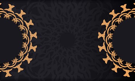 빈티지 패턴으로 인쇄 가능한 초대 장을 디자인하기 위한 템플릿 고급 그리스 장식과 텍스트 아래에 배치 검은 템플릿 배너 0명에