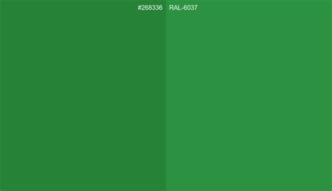 Hex 268336 To Ral Code Ral 6037 Conversion Chart Ral Classic