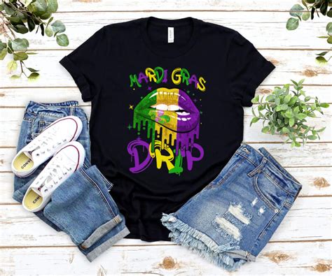 Mardi Gras Drip Costume Sexy Lips Carnival Nola Parade Nl Buy T Shirt Designs