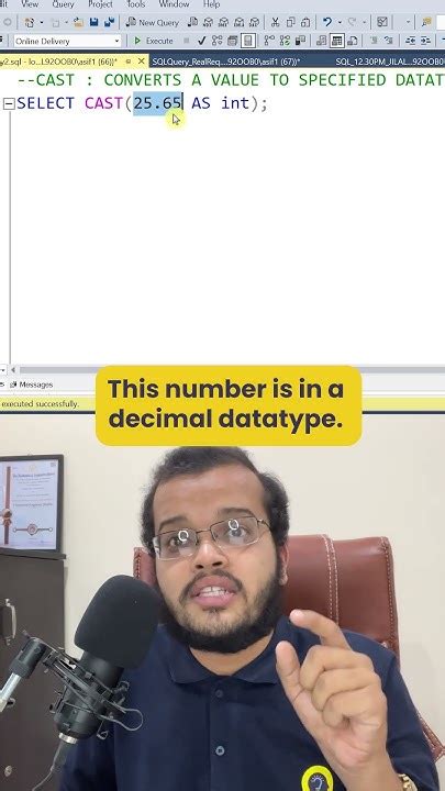 Sql Server Cast Function Explained With Example Youtube