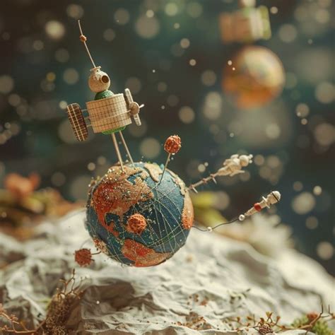 Free Miniature Satellite Planet Image Miniature Satellite Globe Download At Stockcake