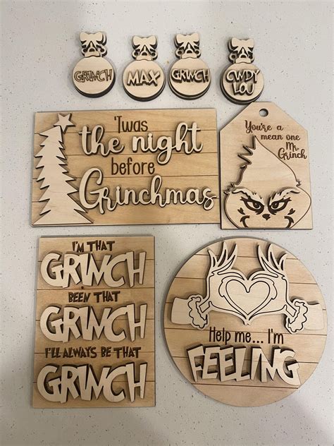 Grinch Tiered Tray Svg Grinch Tier Tray Svg Grinch Signs Svg Grinch Svg