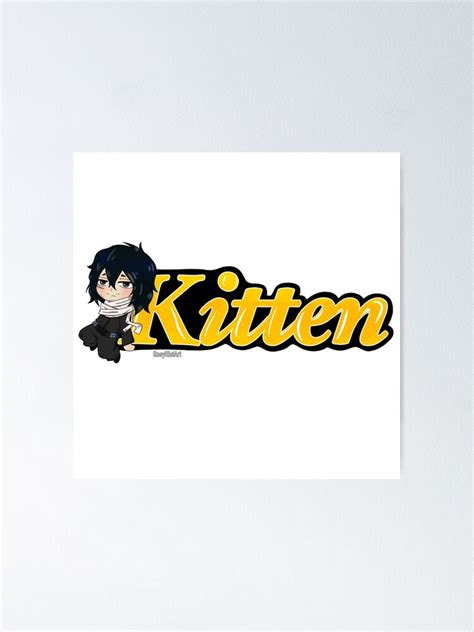 Aizawa Kitten Poster By Rosyriotart Redbubble