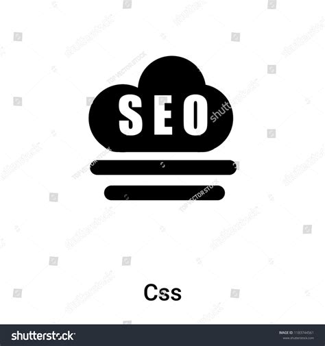 Css Icon Vector Isolated On White Stock Vector Royalty Free 1183744561 Shutterstock