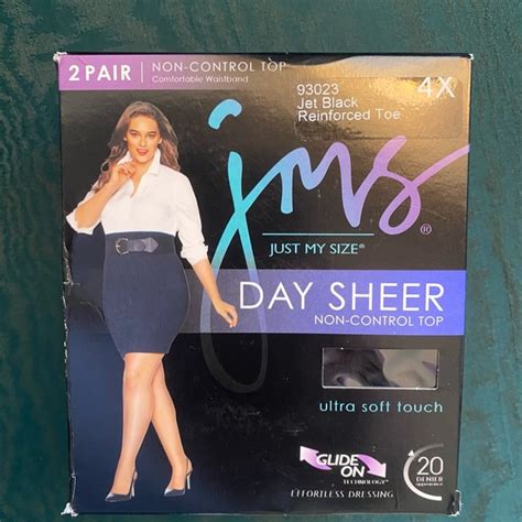 Just My Size Accessories Just My Size 4x Jet Black Pantyhose Poshmark
