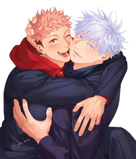 Gojou Satoru And Itadori Yuuji Jujutsu Kaisen Drawn By Ccccc Jpn M Danbooru