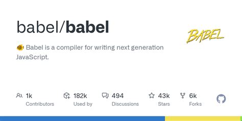 Babel Packages Babel Core Package Json At Main Babel Babel Github