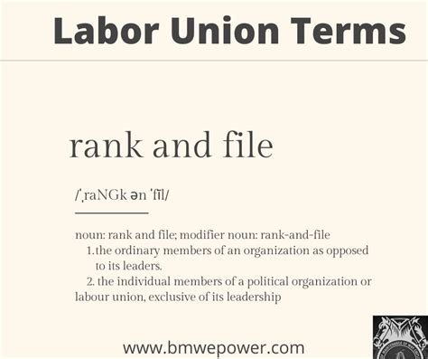 Labor Union Terms