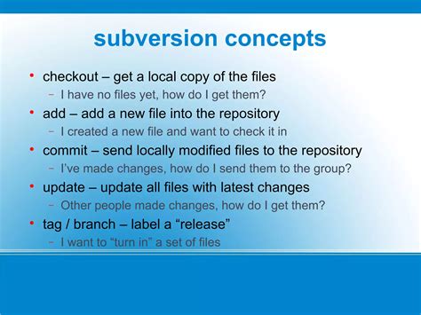 Svn Tool Information Best Practices Ppt