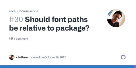 Should Font Paths Be Relative To Package Issue 30 Coreui Coreui