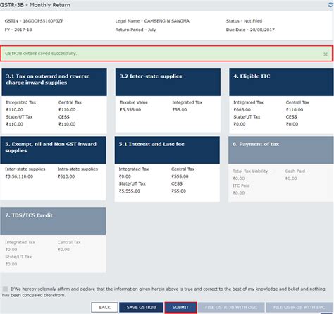 How To Create And Submit File GSTR B Return