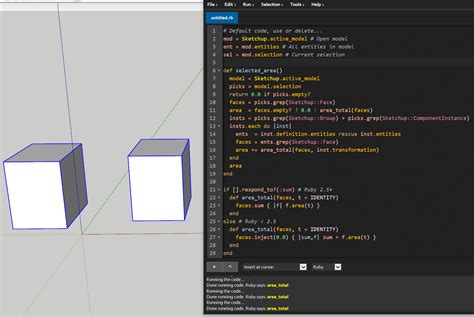 How To Select A Group Or Component And Get The Area With Ruby Code？ Ruby Api Sketchup Community