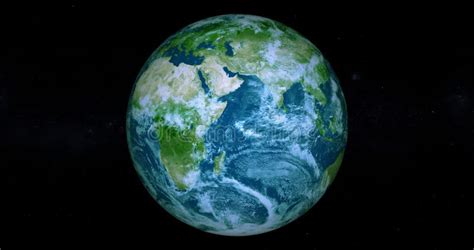 Beautiful Photo Realistic 3d Earth On Space Stock Illustration