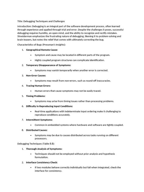 debugging pdf software testing debugging