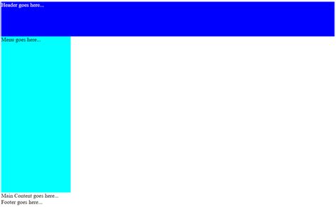 CSS 2 Column Web Site