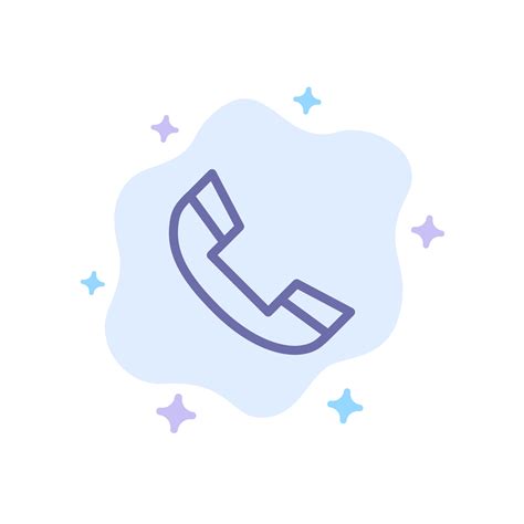 Call Phone Ring Telephone Blue Icon On Abstract Cloud Background 14991553 Vector Art At Vecteezy