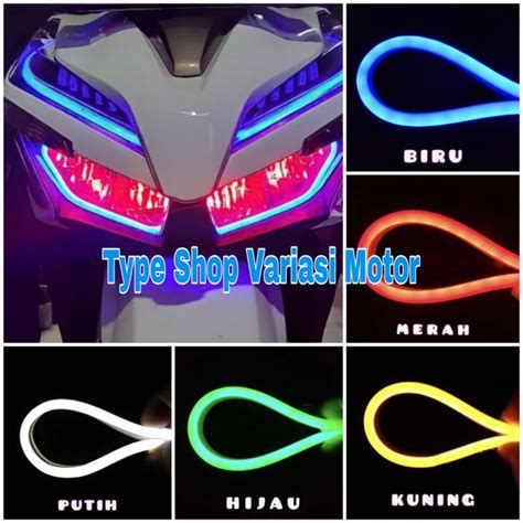 Jual Lampu Alis Motor Cm Lampu Alis Felksibel Universal Buat Semua Motor Beat Mio Vario Nmax