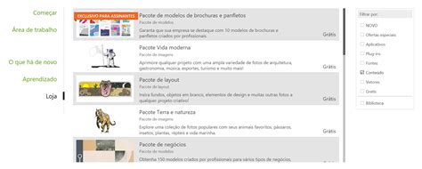 coreldraw ajuda adquirir aplicativos complementos e conteúdo