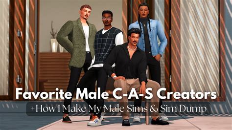 My Favorite Male Cas Creatorswlinks How I Create My Sims Male