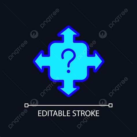 Dark Theme Vector Design Images Direction Rgb Color Icon For Dark Theme Thin Right Choosing