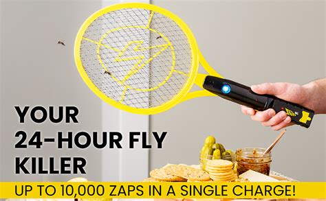 Amazon Com ZAP IT Electric Bug Zapping Racket Mini Rechargeable Bug Zapper Racket
