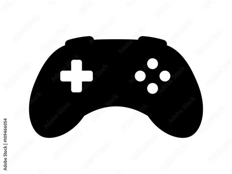 Videogame Video Game Controller Or Gamepad Flat Icon For Apps And Websites Stock Vector