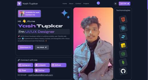 Mernstack Reactjs Tailwindcss Webdevelopment Uiux Darkmode Portfolio Learningbybuilding