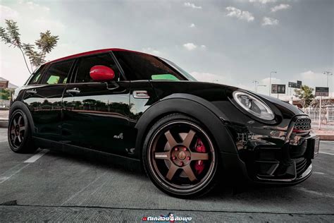 Mini Cooper Clubman R55 Black Rays Volk Te37 Wheel Front